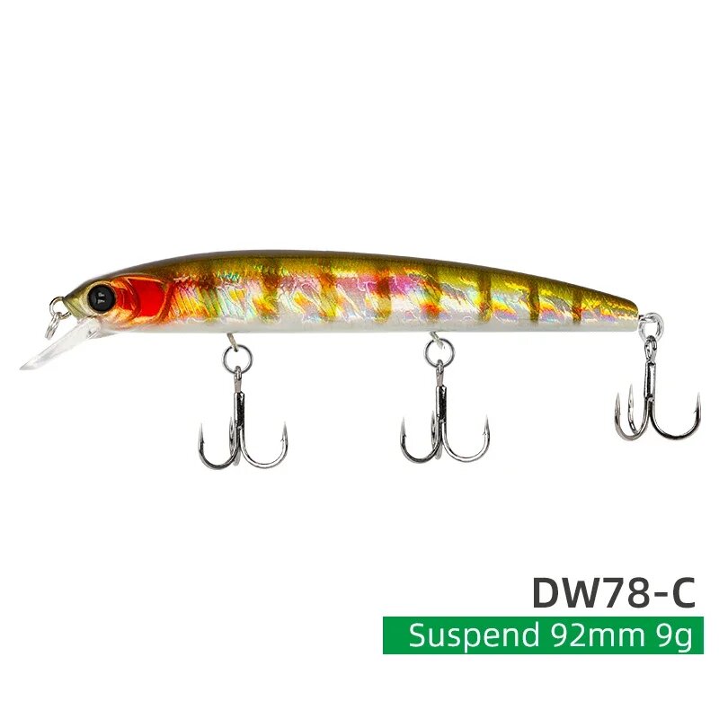 TSURINOYA DW78-C, 92 мм, 9 г, воблер