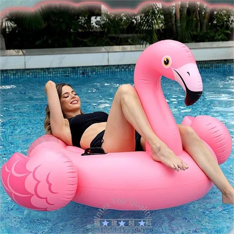 Надувной плотик Фламинго Intex для плавания в бассейне и на воде 178х135 см