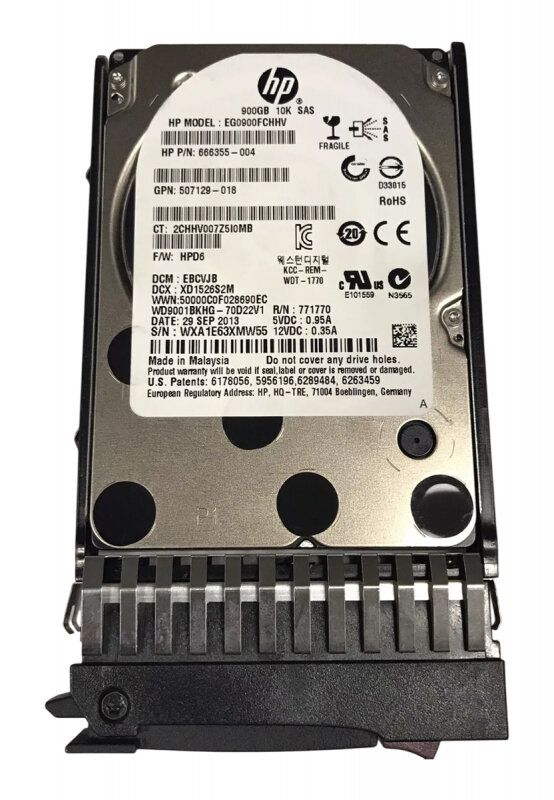 Жесткий диск HP 666355-004 900Gb SAS 2,5" HDD