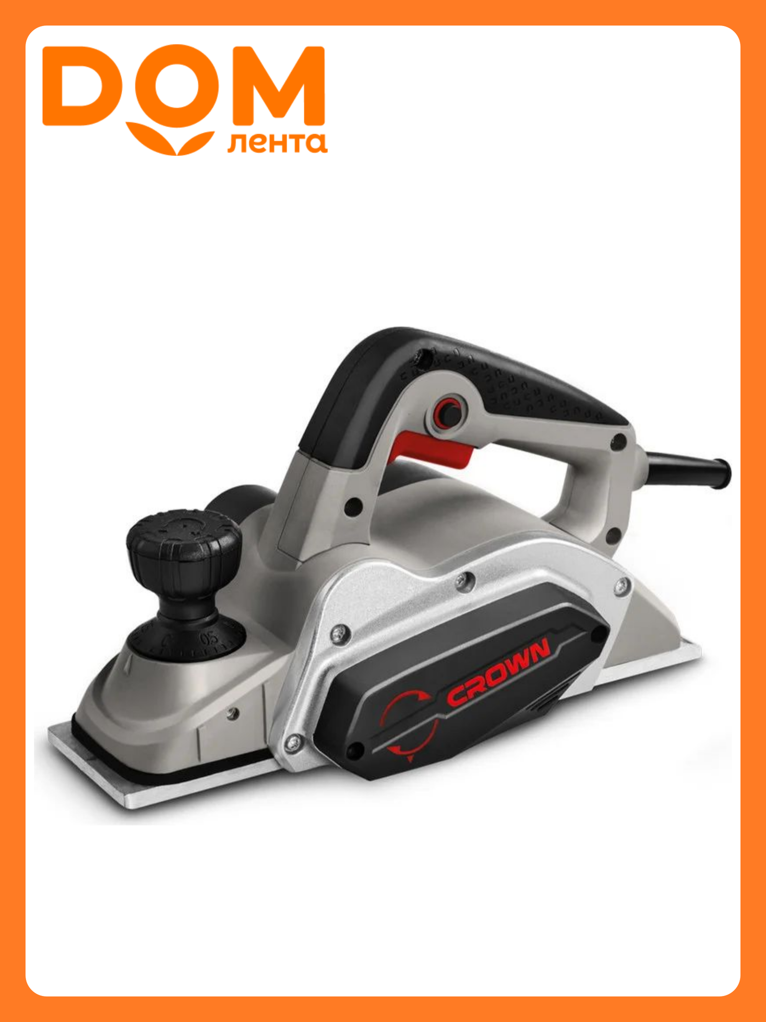 Рубанок электрический Crown CT14019X, 710Вт, 82мм, глубина строгания до 2.5мм