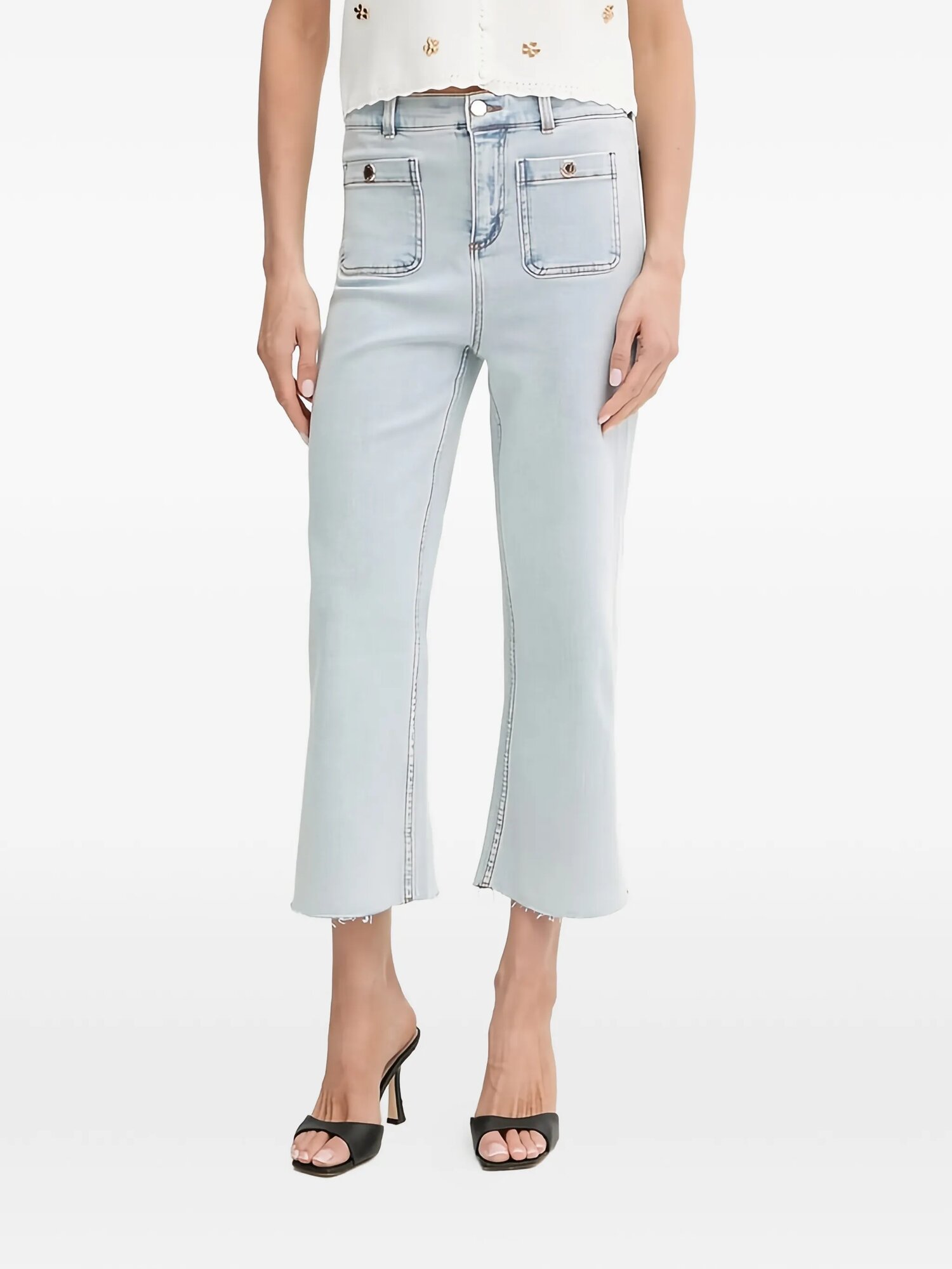 Джинсы MORGAN Front-pockets button-fastening jeans
