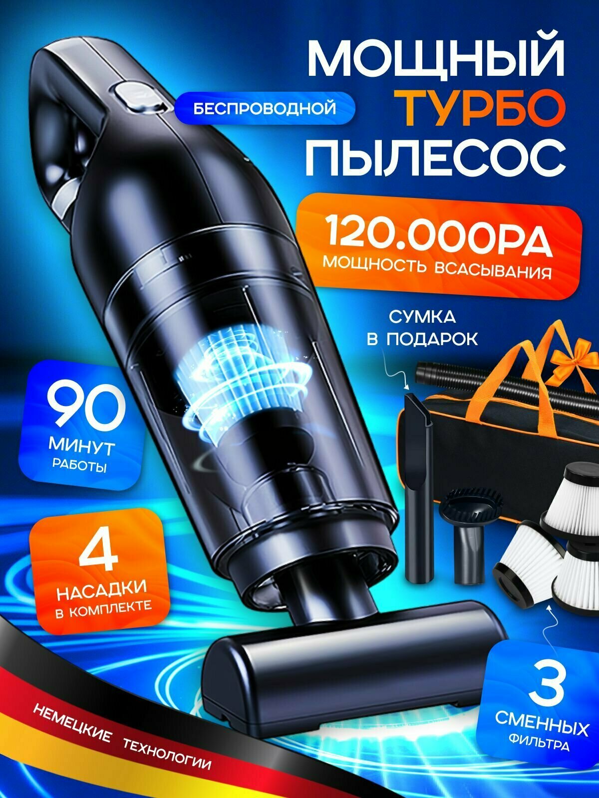 Пылесос автомобильный
