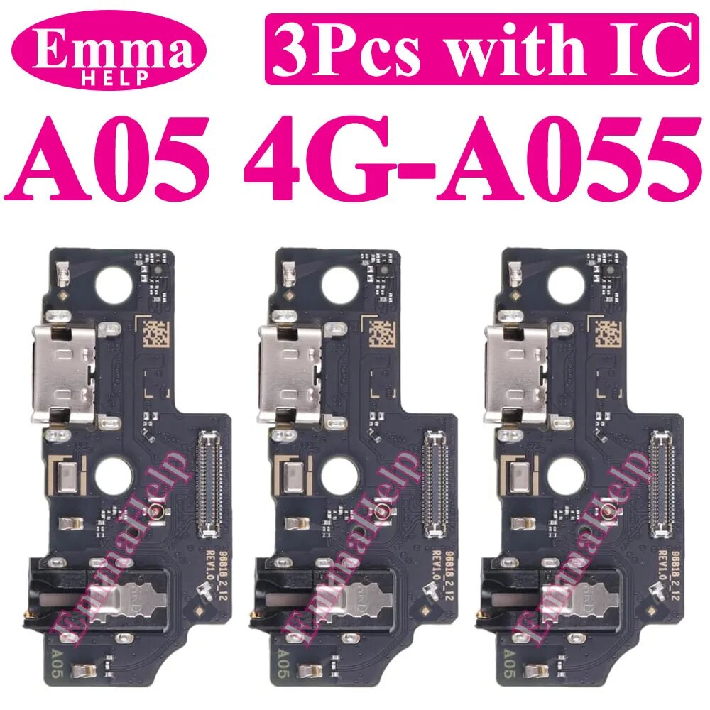 3 шт. USB порт зарядки для Samsung A05 4G-A055