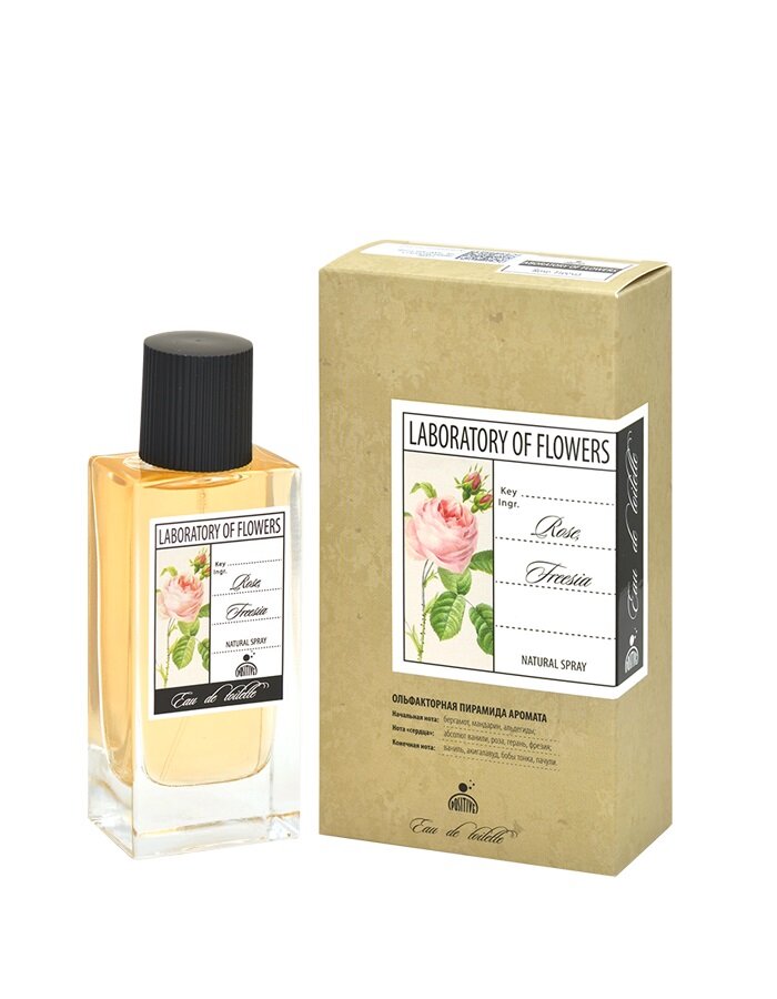 Positive Parfum woman Laboratory Of Flowers - Rose, Freesia Туалетная вода 60 мл.