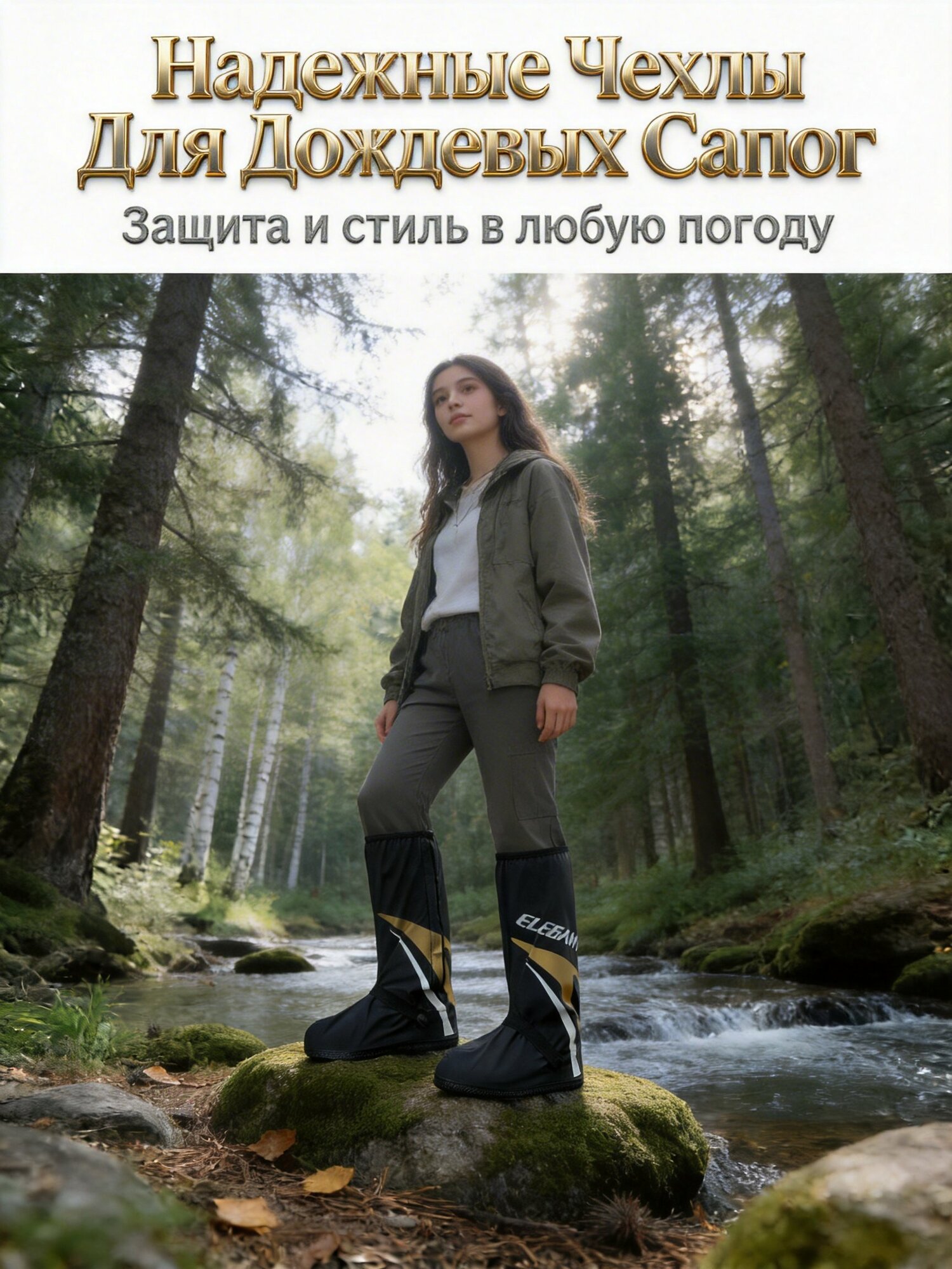 Чехлы для дождевых сапог, защита обуви от влаги и грязи для прогулок по городу и в ненастье