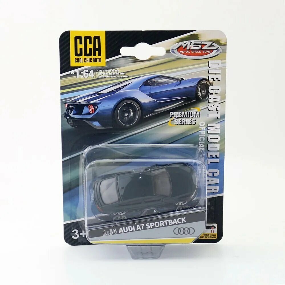 1:64 Сплавная реалистичная модель автомобиля детская игрушка с функцией скольжения в картонной упаковке
