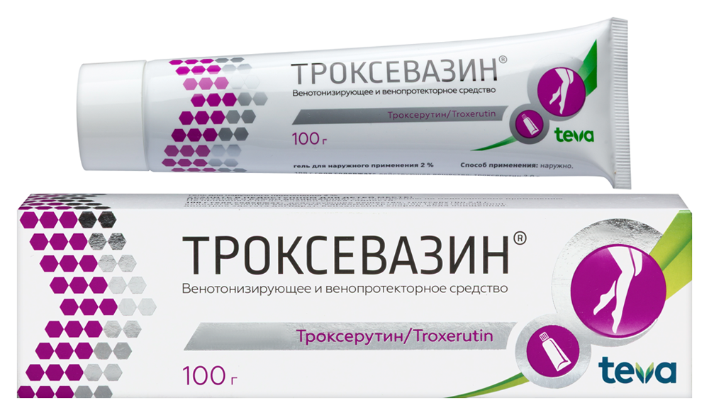 Троксевазин 2% гель для наружного применения 100 гр