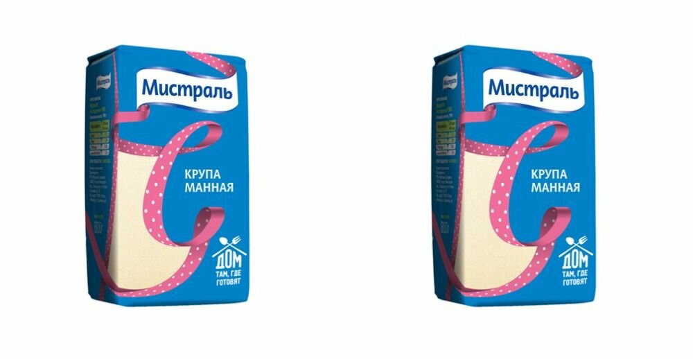 Мистраль Крупа манная, 800 г, 2 шт