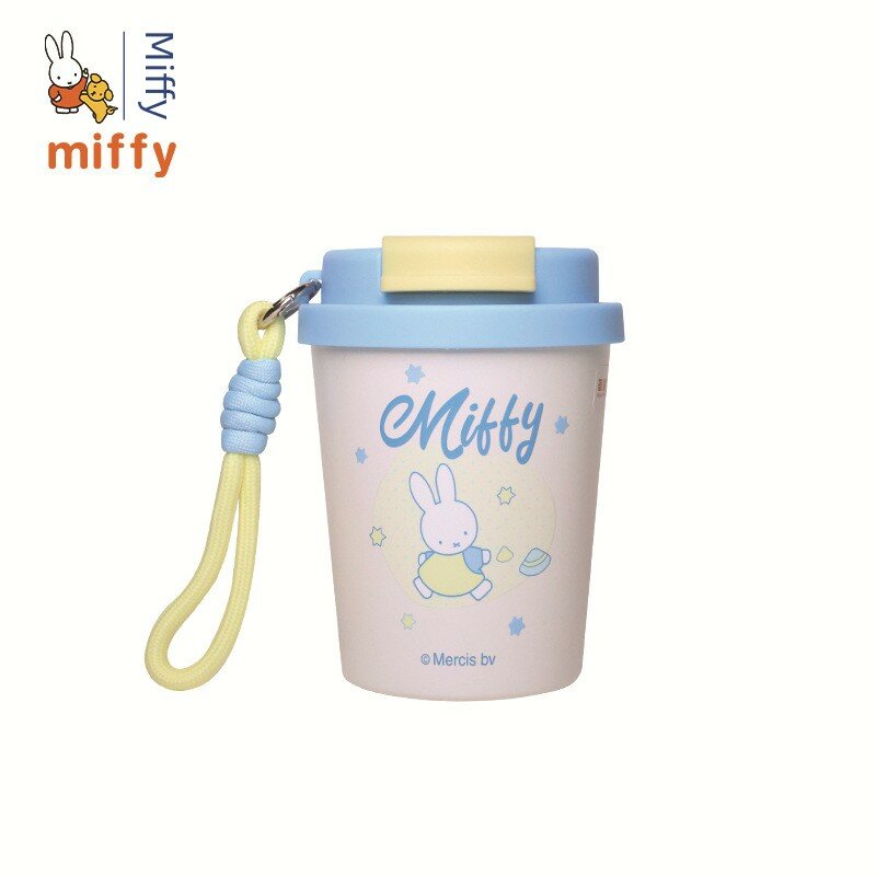 MIFFY Картинка из нержавеющей стали 304 вкладыша портативная кофейная чашка с трубочкой и двойным питьевым отверстием,