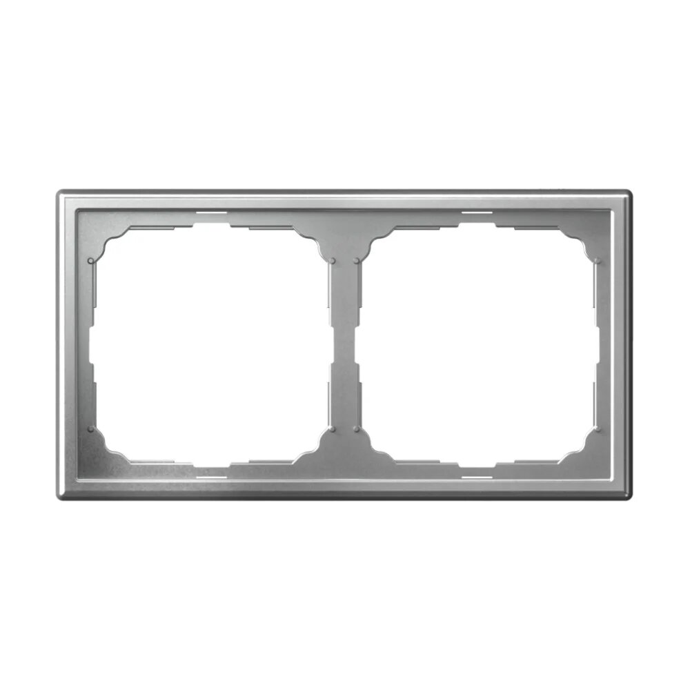Рамка 2-постовая ArtGallery, универсальная Systeme Electric Алюминий GAL000302