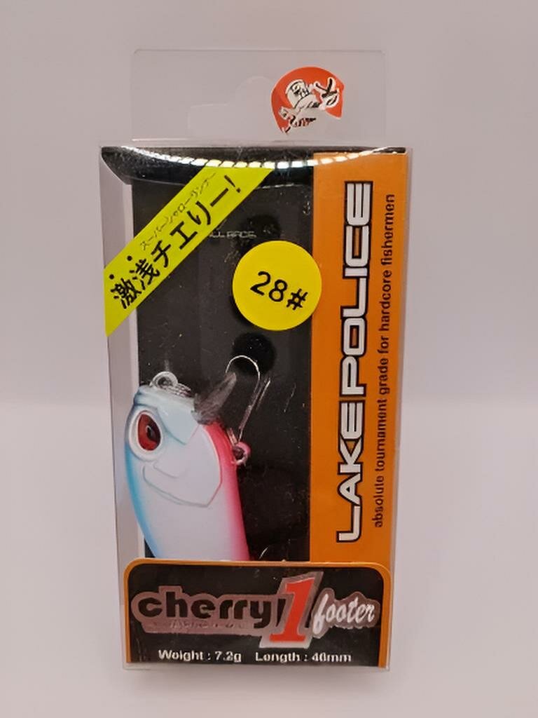 Воблер для рыбалки LAKE POLICE Jackall Cherry 1 Footer: плавающий крэнк 46 мм, 7,2 г, заглубление 0,1-0,3 м