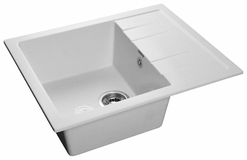 Кухонная мойка GranFest Quadro GF-Q650L иней мрамор