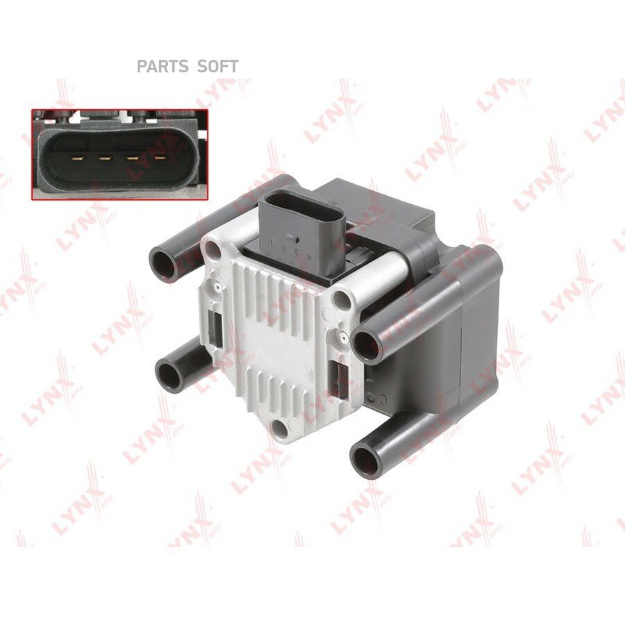 Катушка зажигания AUDI A3, A4 / SKODA Fabia, Octavia, Rapid, Roomster, Superb, Yeti / VW Bora, Caddy II, Golf (IV, VI) , Jetta (III, IV) , Passat , Polo, Sharan , Transporter V от официального дистрибьютора, LYNXAUTO, артикул SPL1001