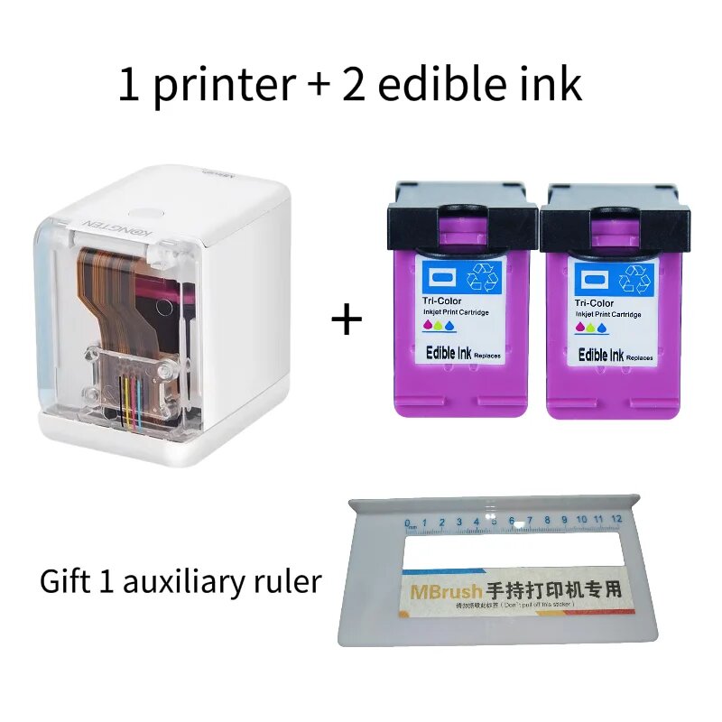 MBrush Color Портативный цветной принтер для еды 1printer 2edible ink