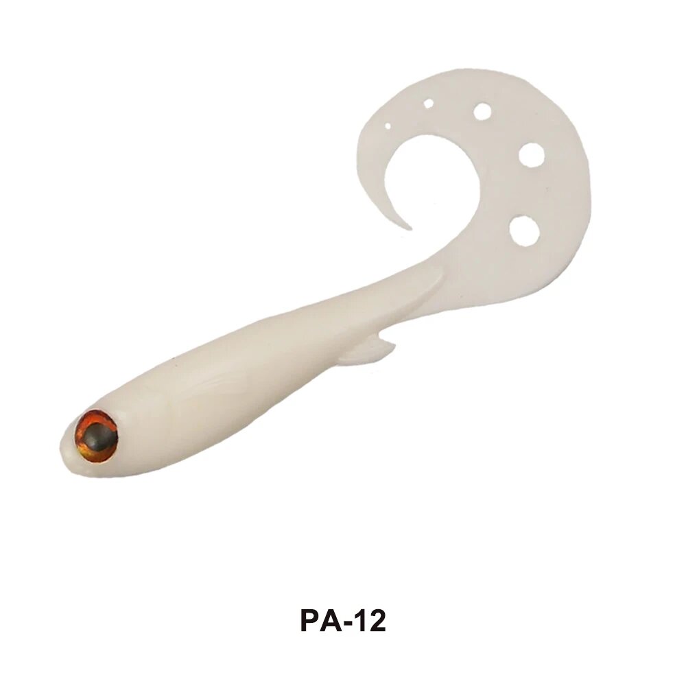 Белый Curly Swimmer 100 мм, PA12