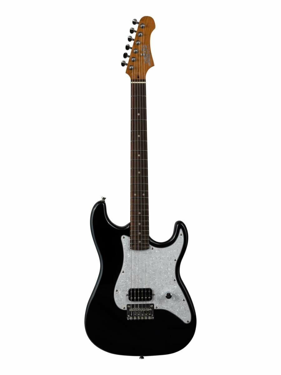 JET JS-400 HT BK Электрогитара, Stratocaster, корпус тополь запеченный, 22 лада, H, фиксированный бридж