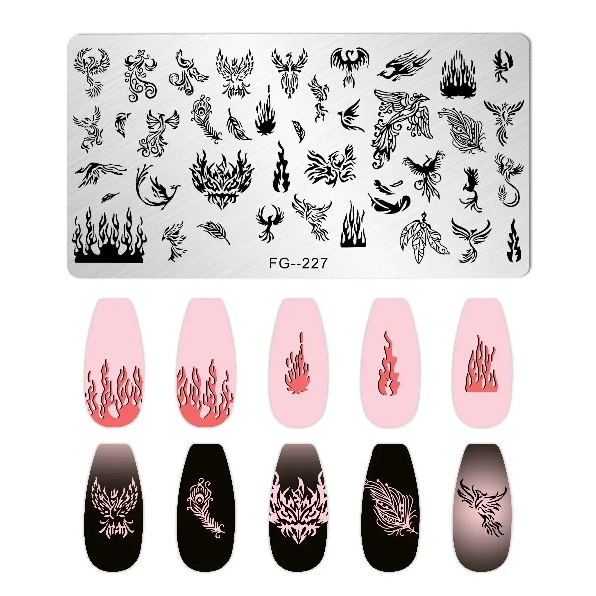 Пластина для штамповки ногтей Leopard Serpentine Zebra