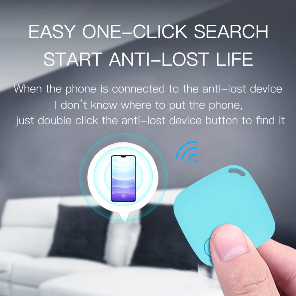 Bluetooth-устройство против потери в форме ромба, интеллектуальна