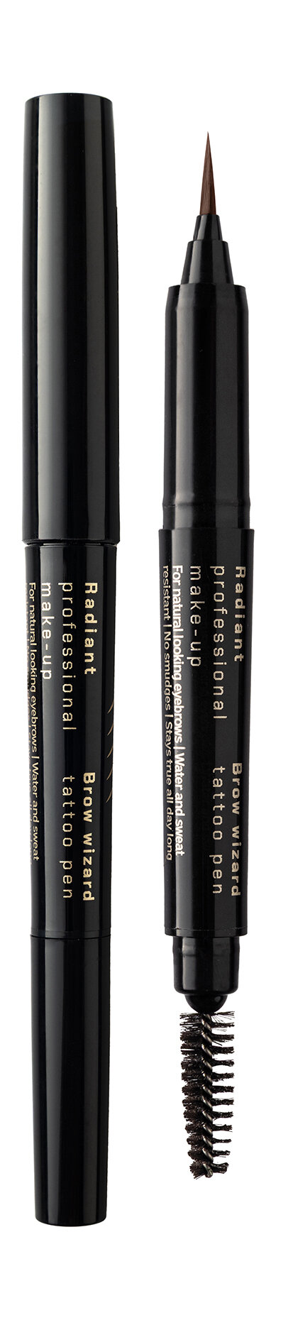 RADIANT PROFESSIONAL MAKE-UP Фломастер-подводка для бровей Brow Wizard Tattoo Pen, 1 мл, 01 Светло-коричневый