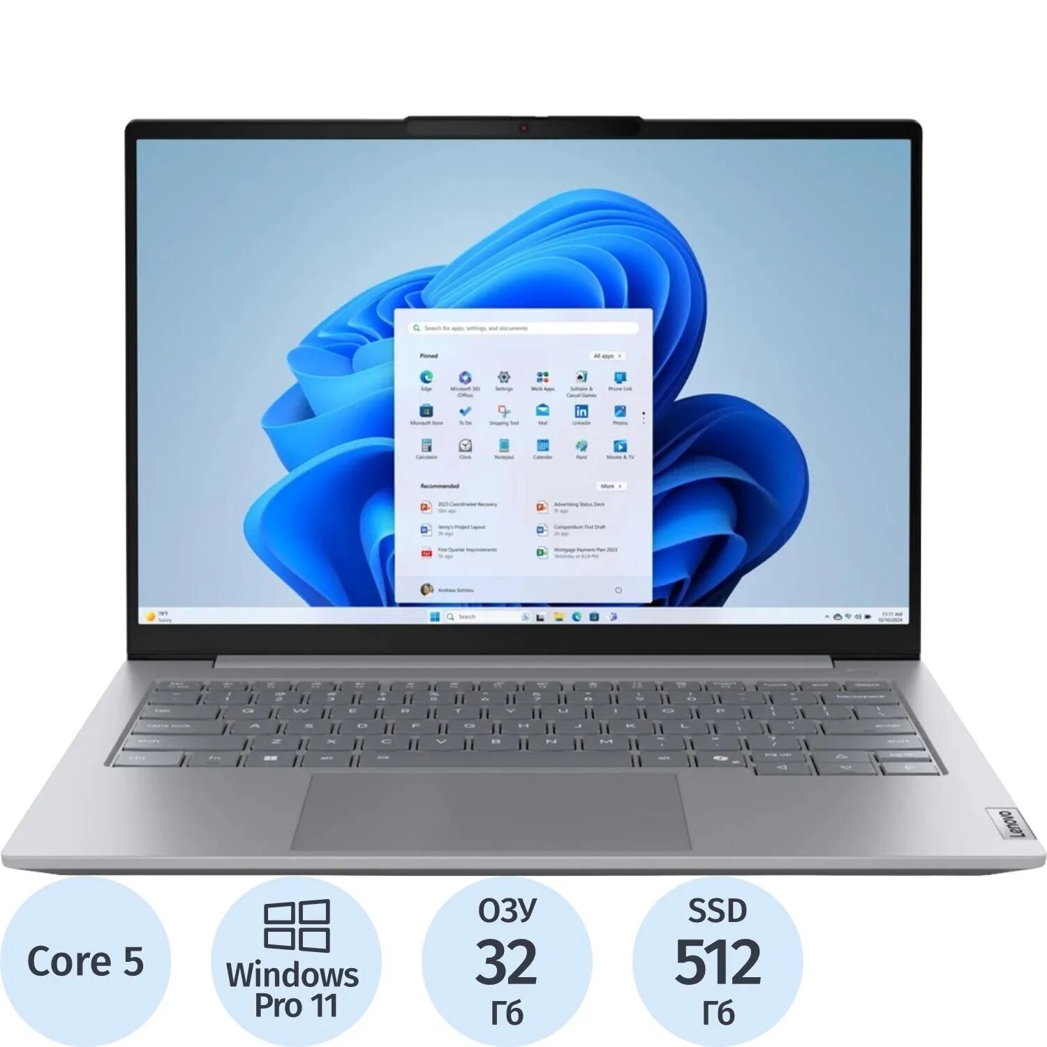 Ноутбук Lenovo Thinkbook 14 G8 IRL [21SGA001CD-PRO] C5 220H/32gb/512Gb/W11P