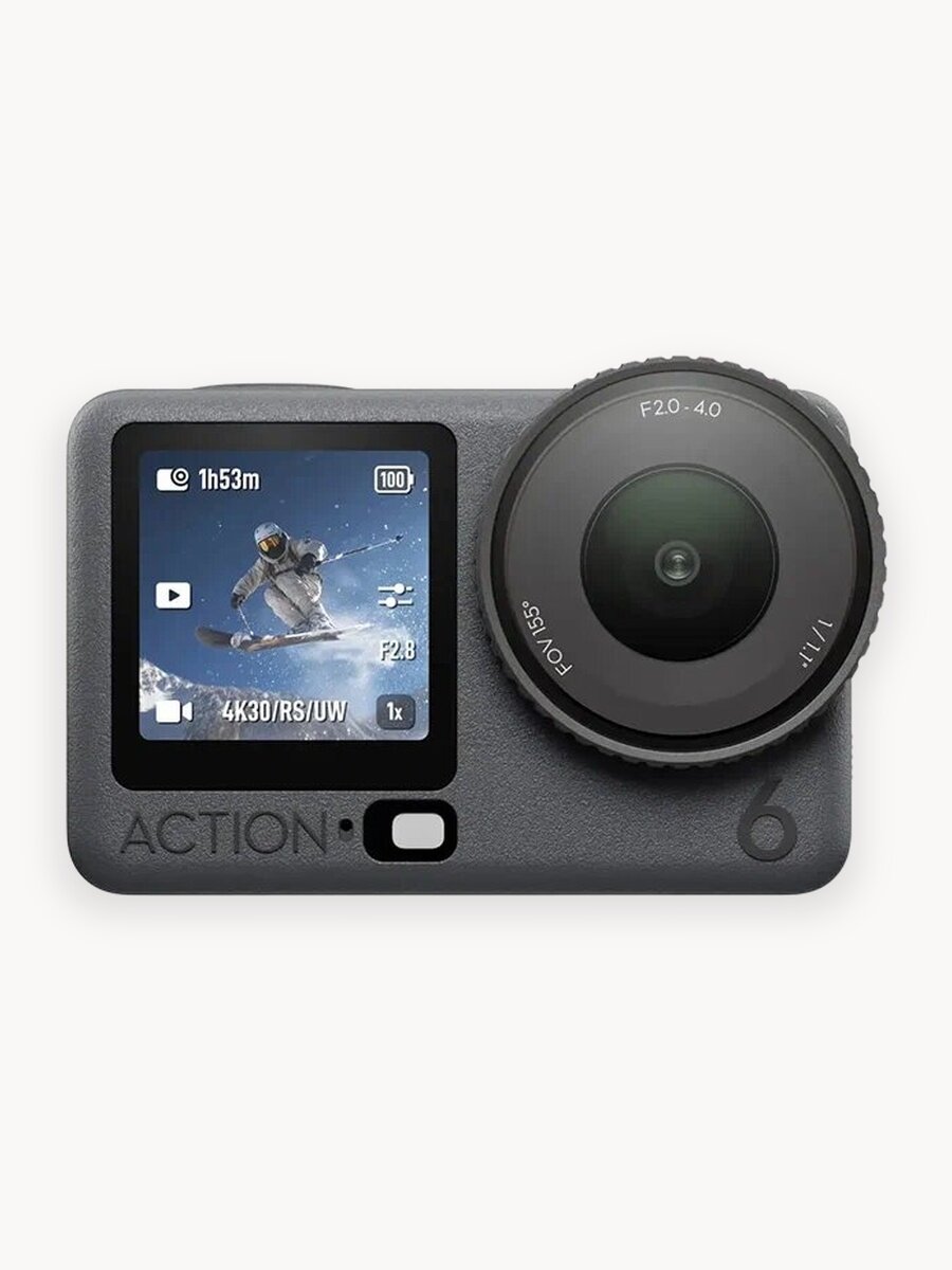 Экшн-камера DJI Osmo Action 6 Standard Combo, 1/1,1" CMOS, 4K UHD, 50ГБ