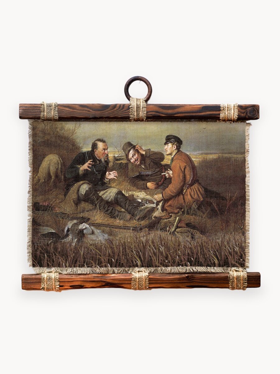 Панно Универсальный свиток / Охота Картина, А4 / Декор для дома / Подарок охотнику / Панно настенное / Подарок мужчине