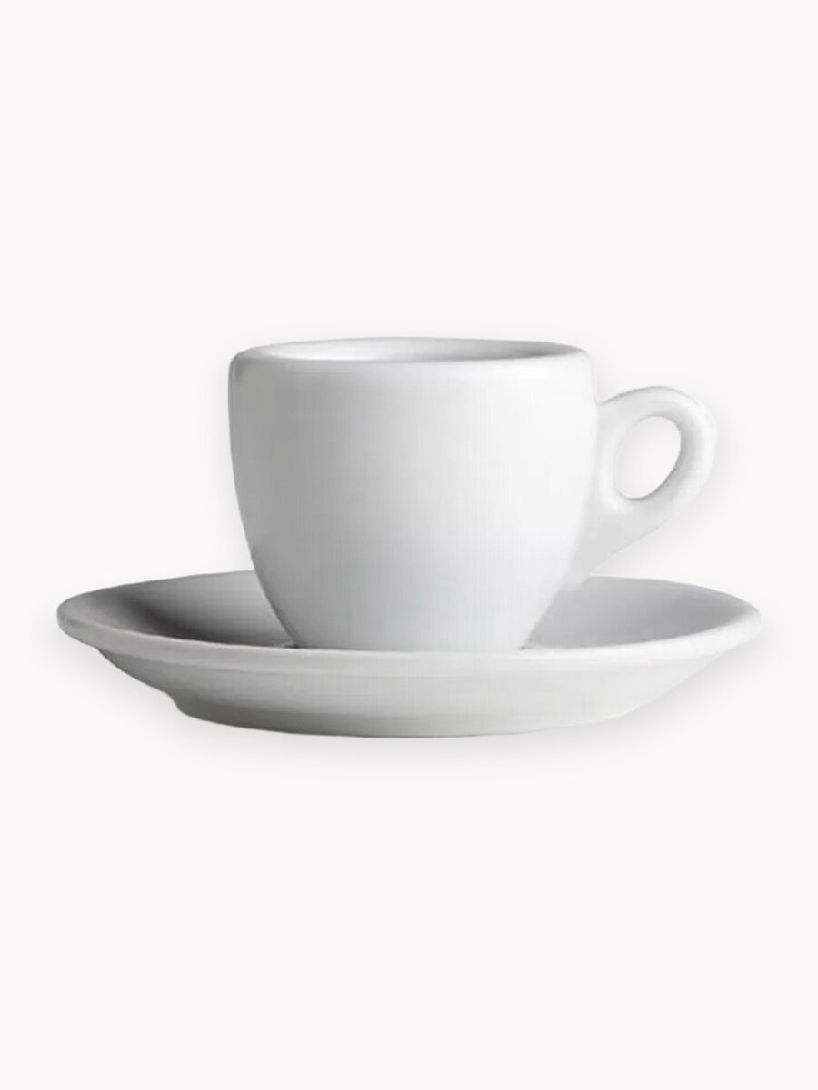 Фарфоровые чашки для эспрессо, 50 мл, с блюдцем