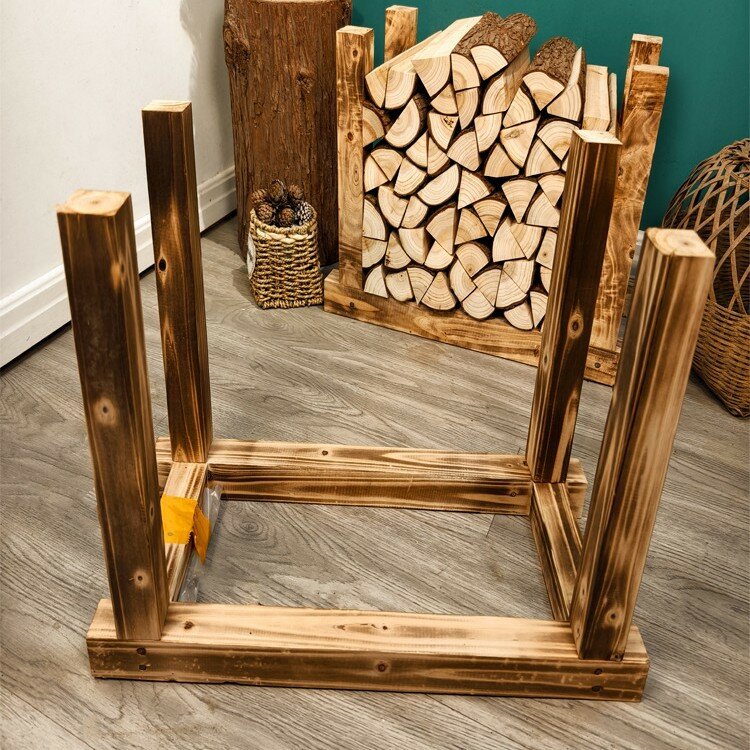 Полка для камина - 60x40x29 см, деревянная декоративная полка, современный минималистичный дизайн