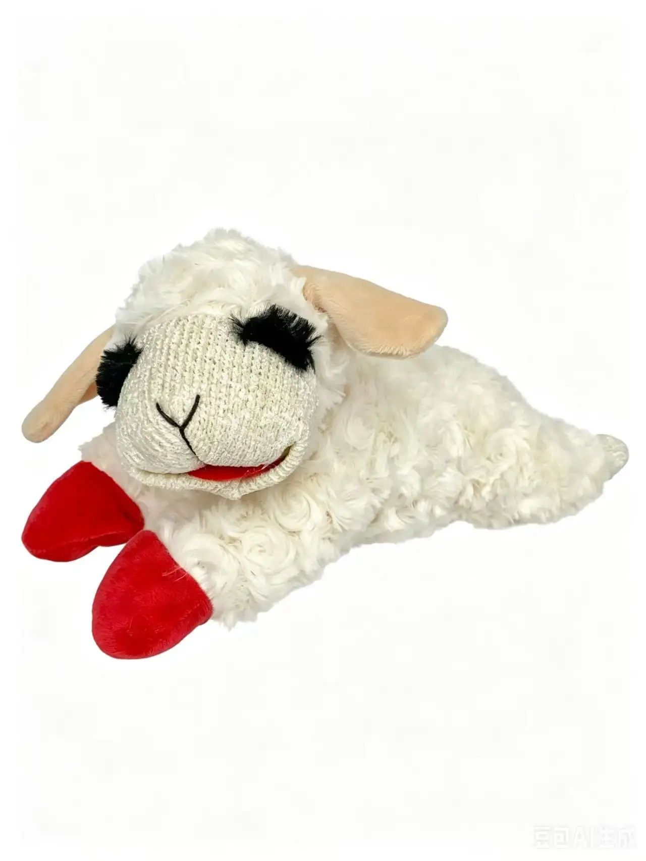Игрушка для собак Овчонок (Lamb Chop), мягкая плюшевая игрушка с пищалкой