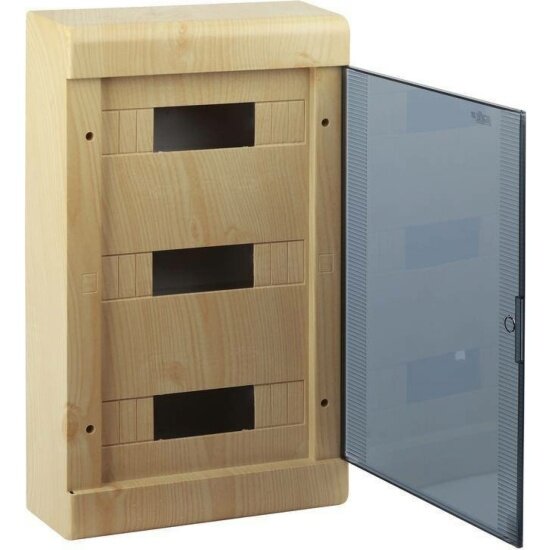 Щиток Ruvinil ОП Тусо 36мод. с двер. 520х303х117.5мм IP40 сосна на светл. основе, 68036-27М