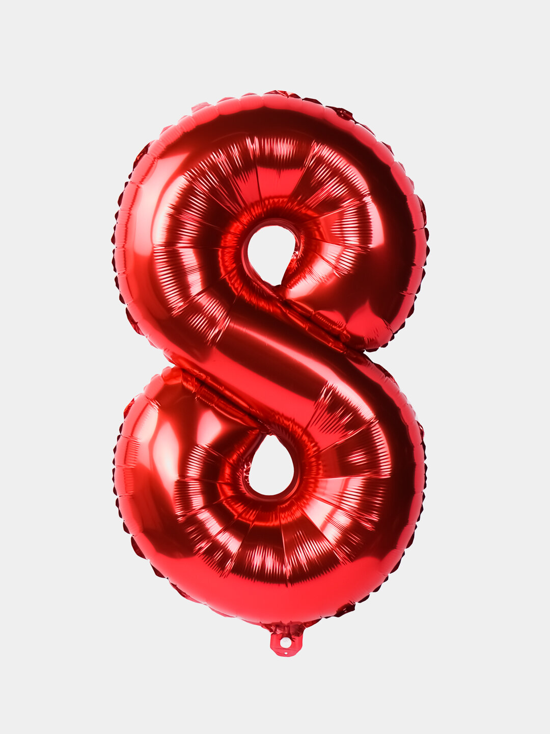 Воздушный шар цифра 8/Фольгированный шар 8, красный