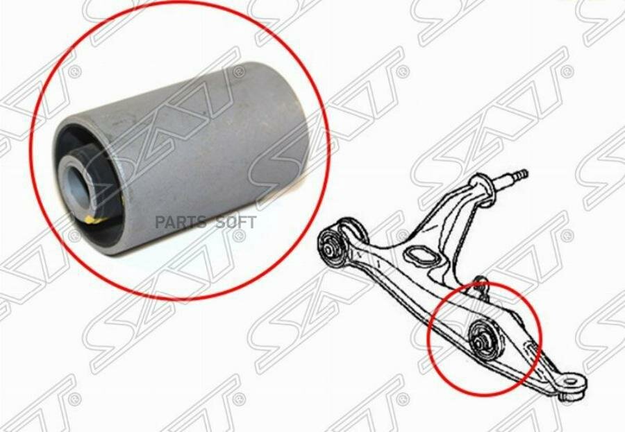 Сайлентблок рычага Honda Civic 95-00 / Civic Ferio 95-00 SAT ST-51810-S04-G00 | цена за 1 шт