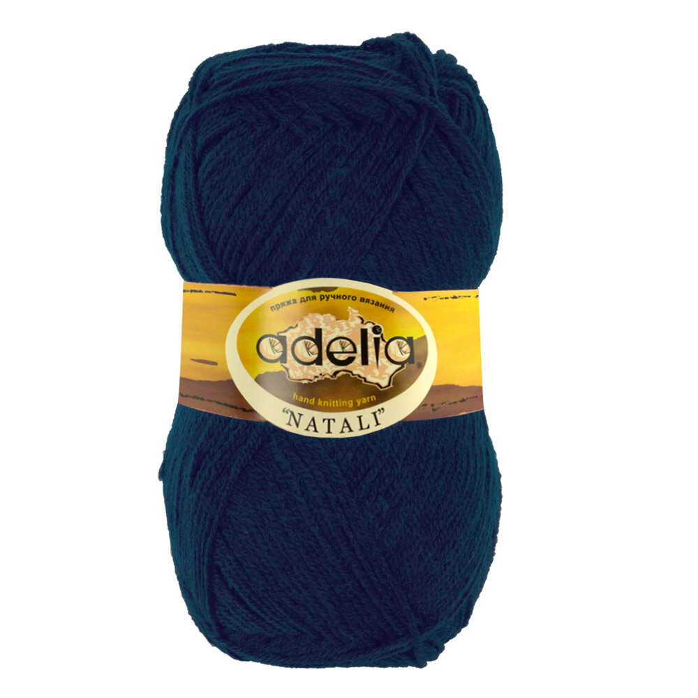 Пряжа ADELIA "NATALI" 100% акрил 50 г 300 м №12 темно-синий