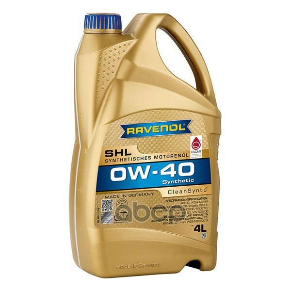 SAE 0W-40 4L SHL моторное масло Ravenol арт. 4014835868830