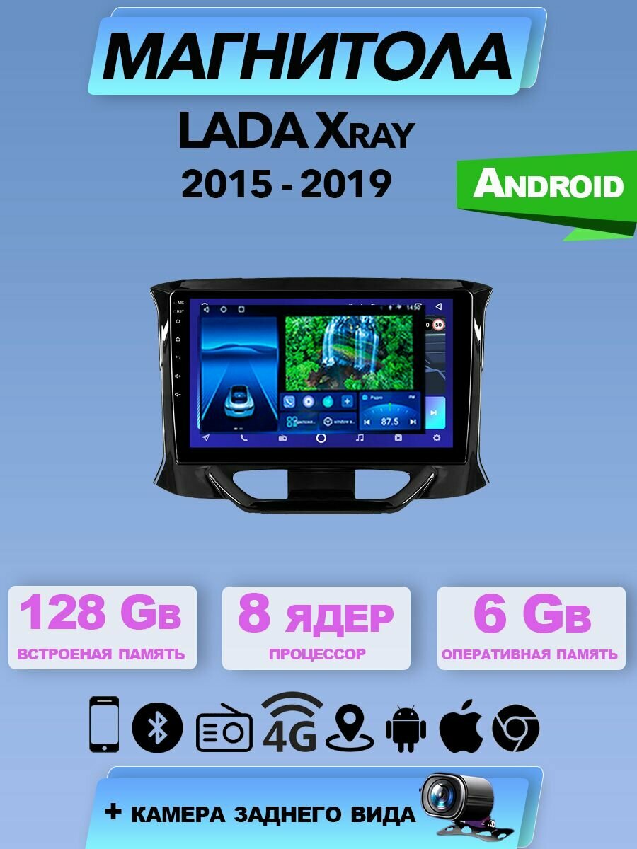 Автомагнитола TS18PRO LADA Xray 2015-2019 6/128 Gb, Bluetooth, FM/AM, GPS