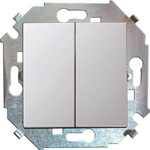 Выкл. 2-кл. белый, винтовой зажим 1591398-030 SIMON 15