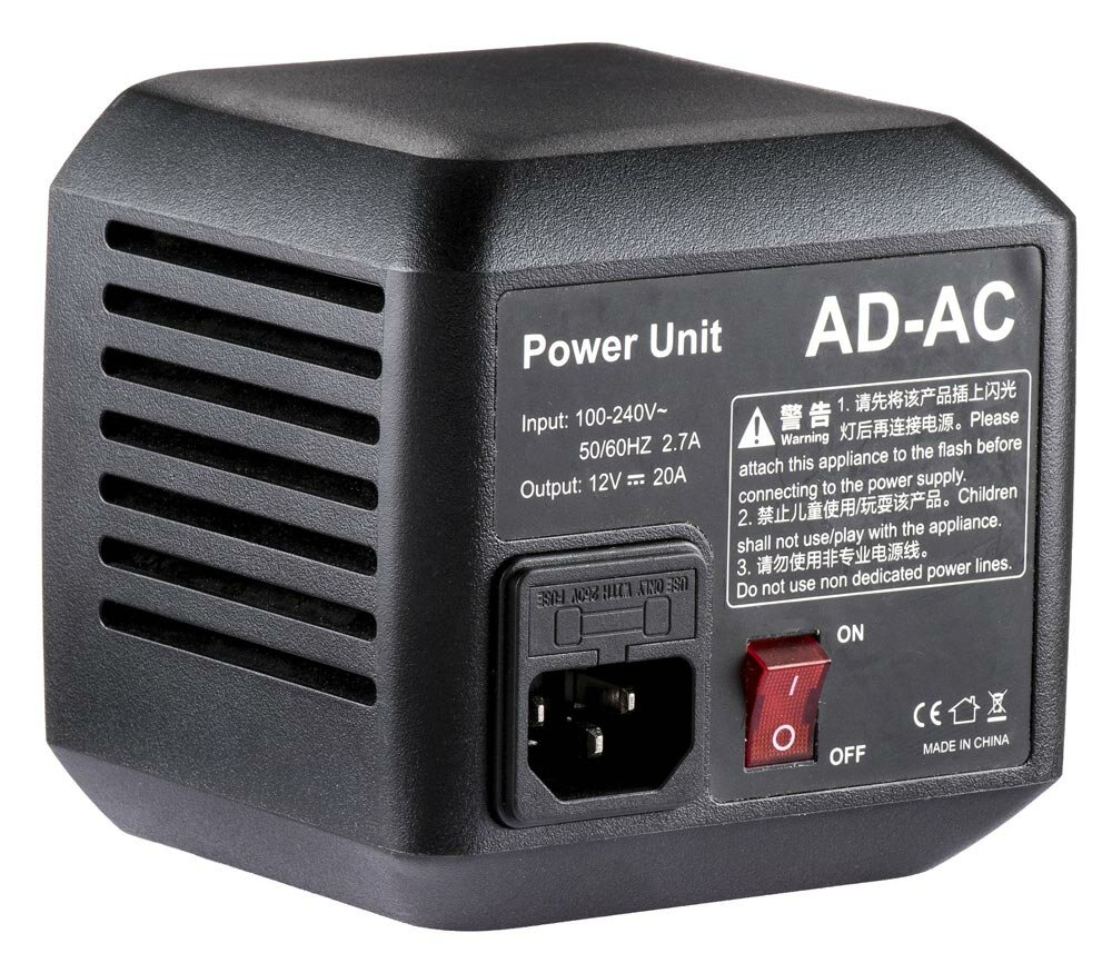 Сетевой адаптер Godox AD-AC для AD600, мощность 204 Вт, кабель 5м
