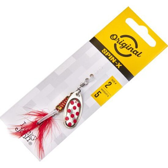 Блесна вертушка Lucky John SPIN X ROUND 02 5,0г GR