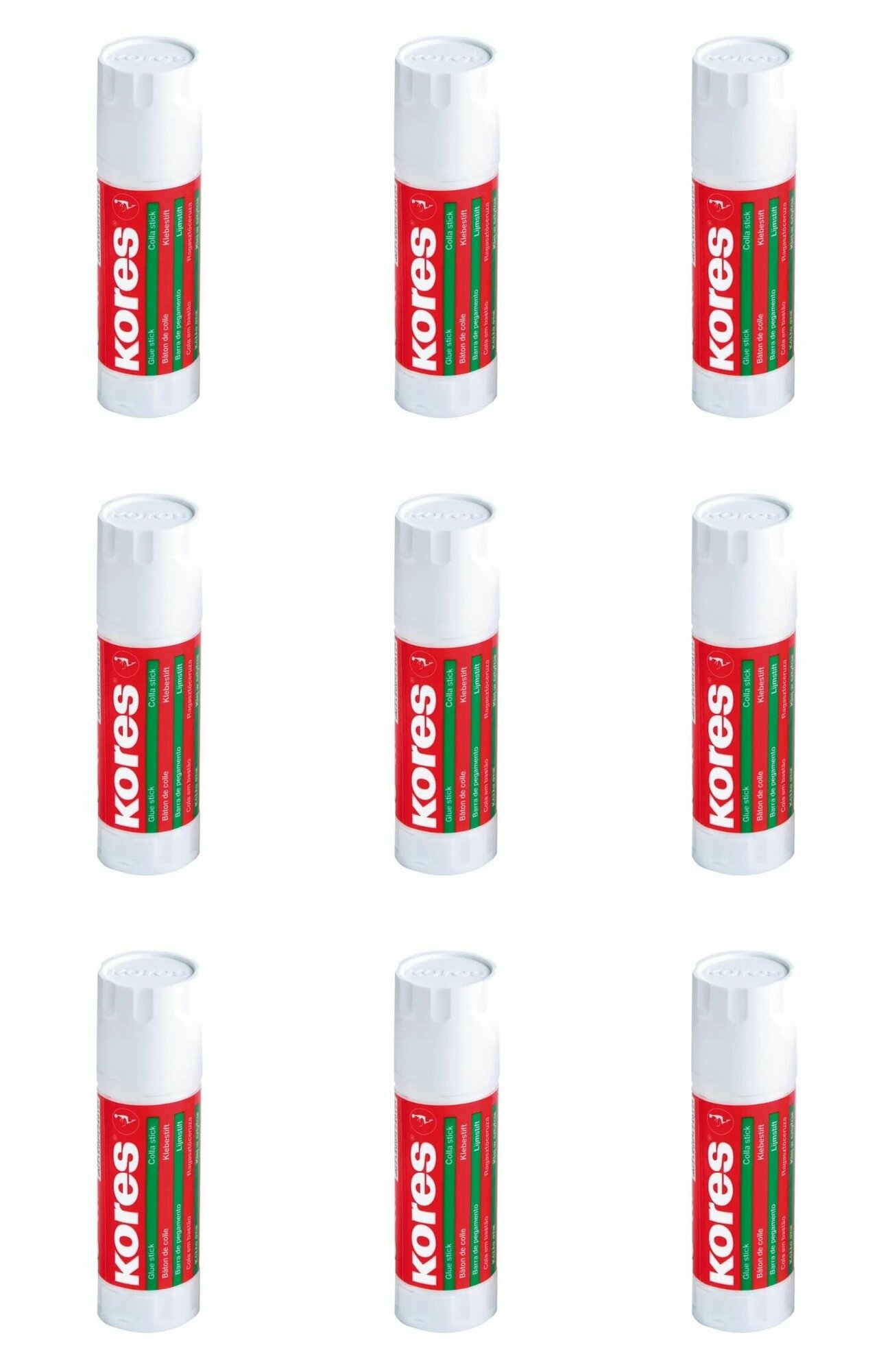 Kores Клей-карандаш, 15 г, 9 шт