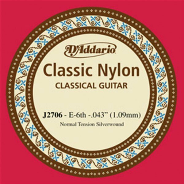 Одиночная струна для классической гитары D'Addario J2706 43