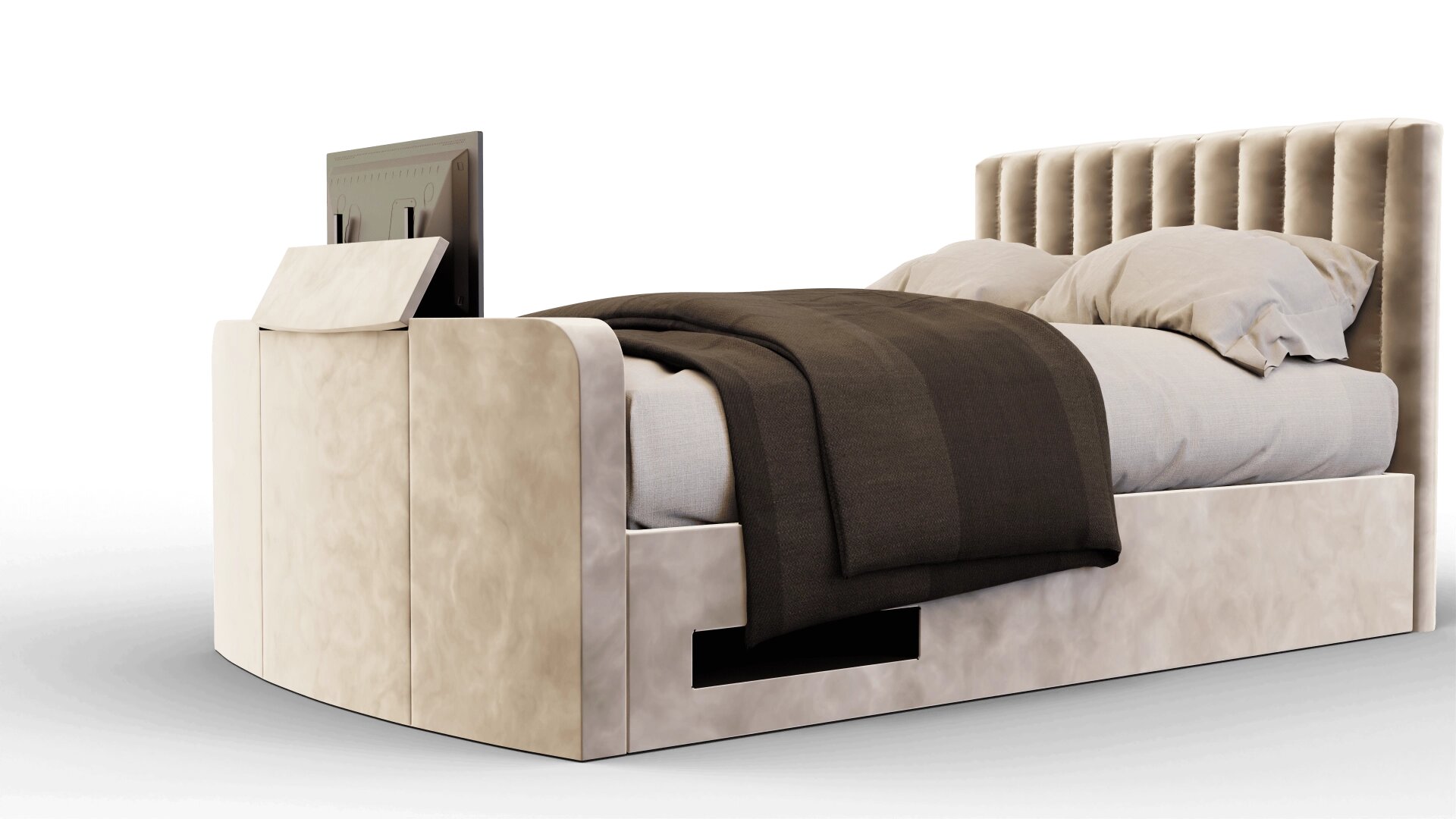 Кровать со встроенным ТВ Гера