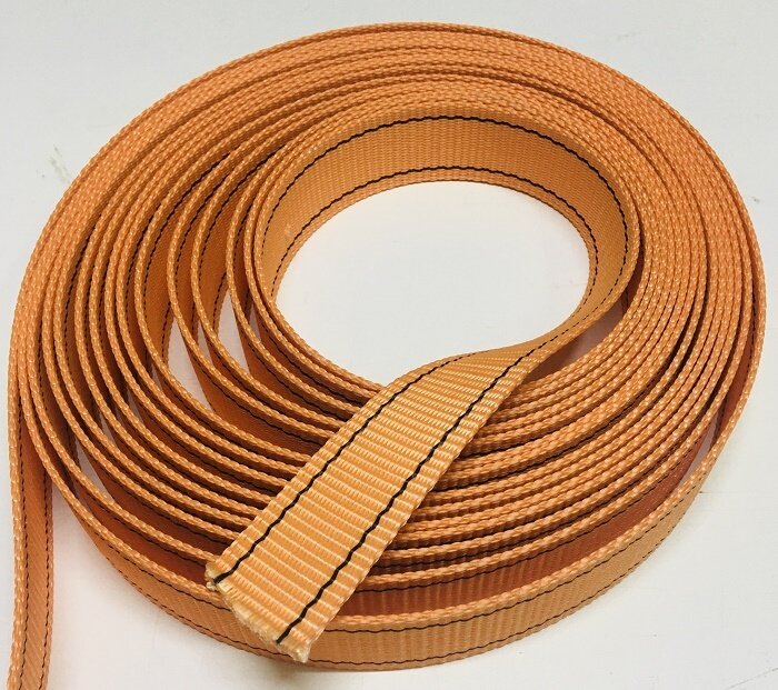Стропа лента / стропа / техническая синтетика оранжевая ширина 45 мм длина 10 метров прочная легкая крепление грузов усиление текстильных изделий ДомовоД ЛТПЭ45-10
