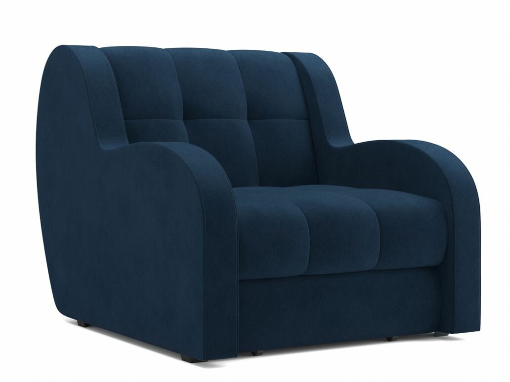 Meblevka Кресло-кровать аккордеон Барон 1 велюр темно-синий