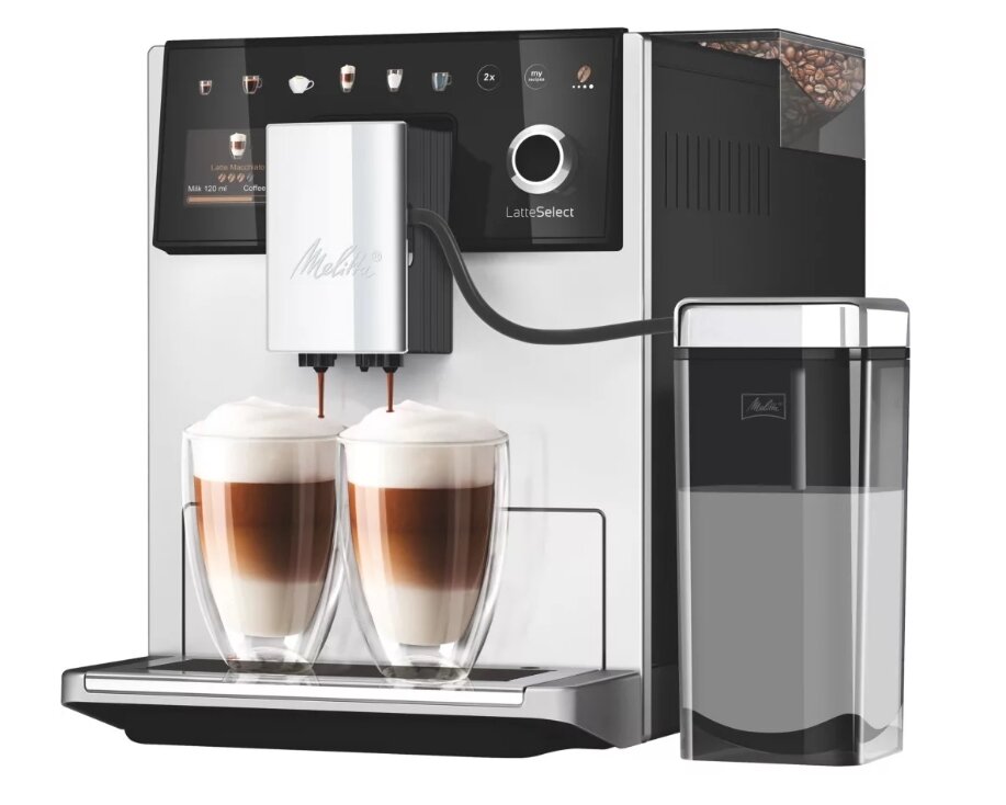 Автоматическая кофемашина Melitta Latte Select F630-211, 15 бар, кофемолка