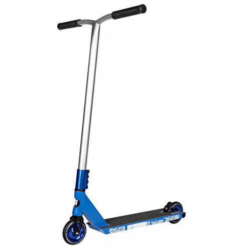 Самокат Novatrack Crow 10, 110 мм, SCS, алюминий, синий с серебристым 4200013