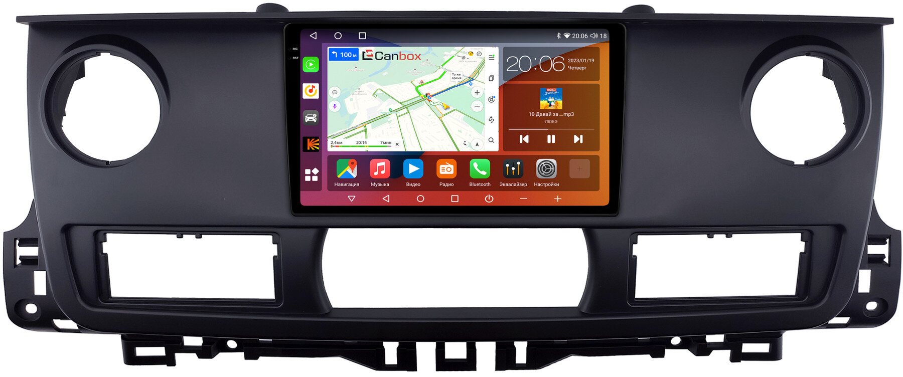 Штатная магнитола Renault Master 2003-2009 Canbox Logic-i3 2K 5724-10-0215 на Android 13 (4G-SIM, 4/64, DSP, 360, QLed)