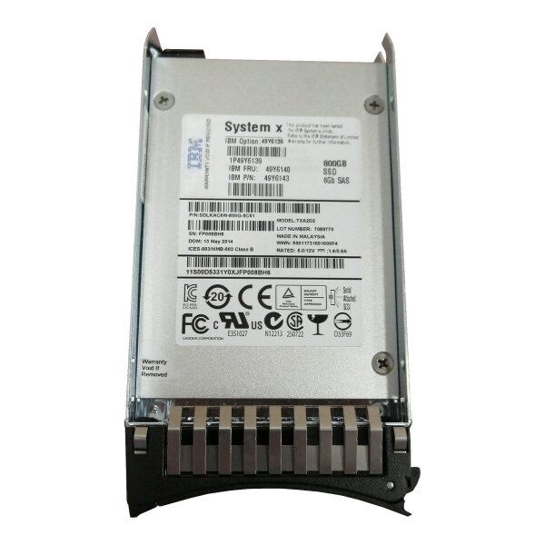 Жесткий Диск IBM 49Y6140 800Gb SAS 2.5" SSD