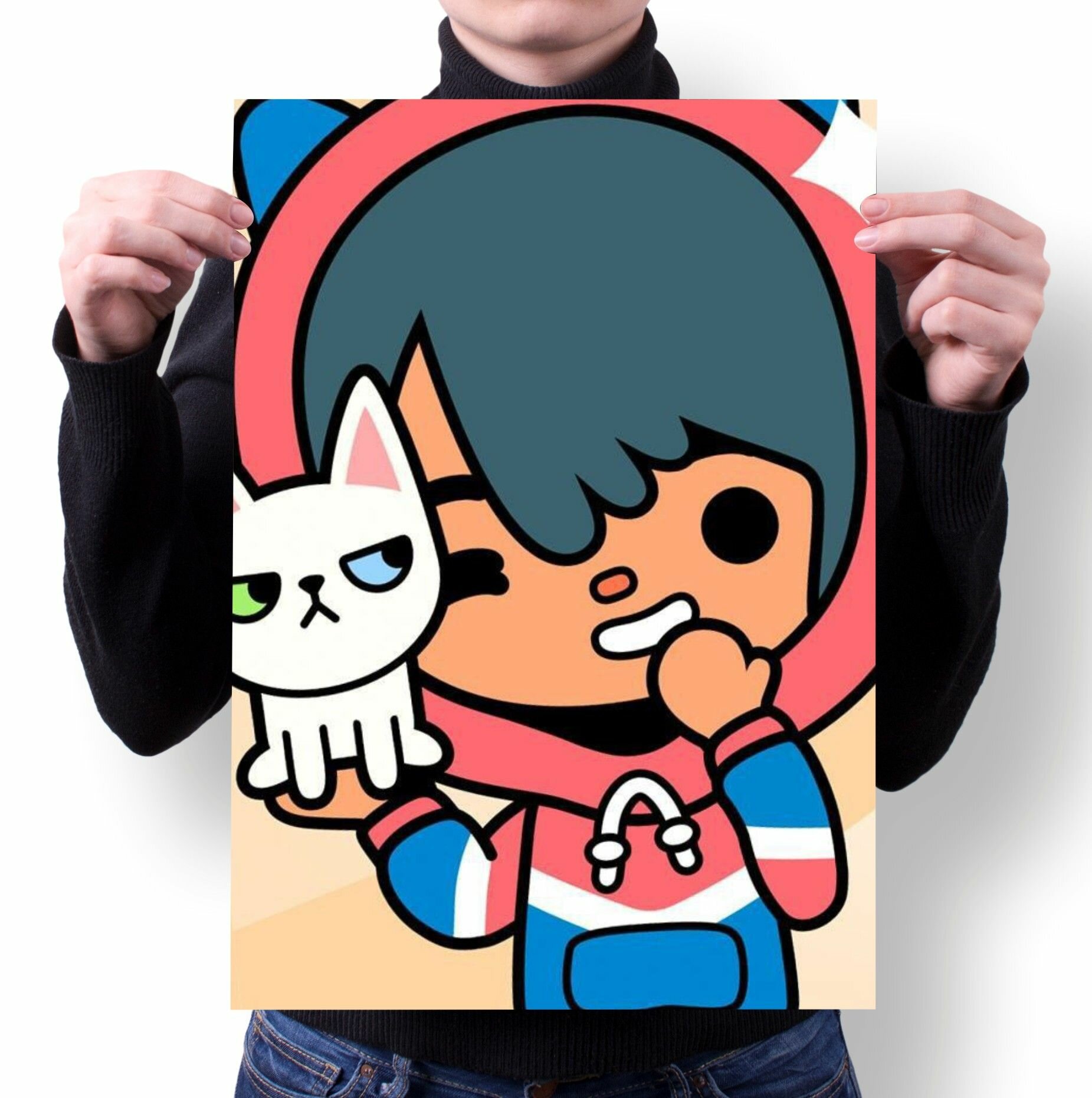 Плакат формата А3 с принтом "Тока Бока"