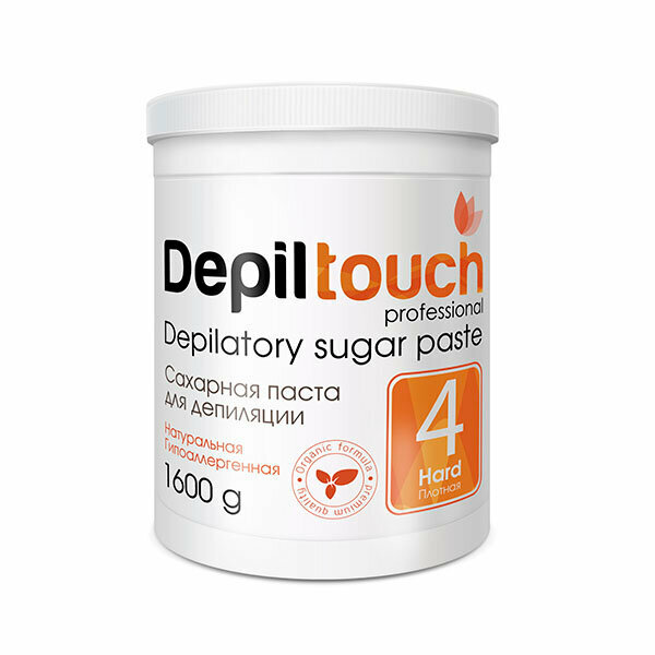 DEPILTOUCH PROFESSIONAL Hard Сахарная паста для депиляции 4 плотная, 1600 гр