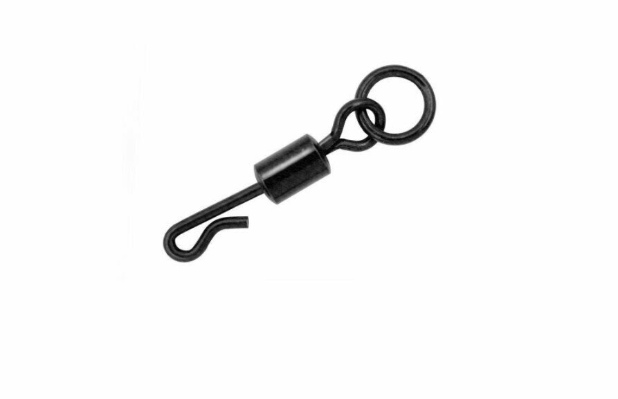 Вертлюг металлический быстросъемный Kaida, размер #4, длина 18мм, 10 штук в пакете